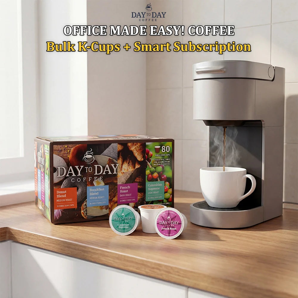 Office Coffee Setup: Bulk K-Cups & Subscription Tricks – Day to Day Coffee®